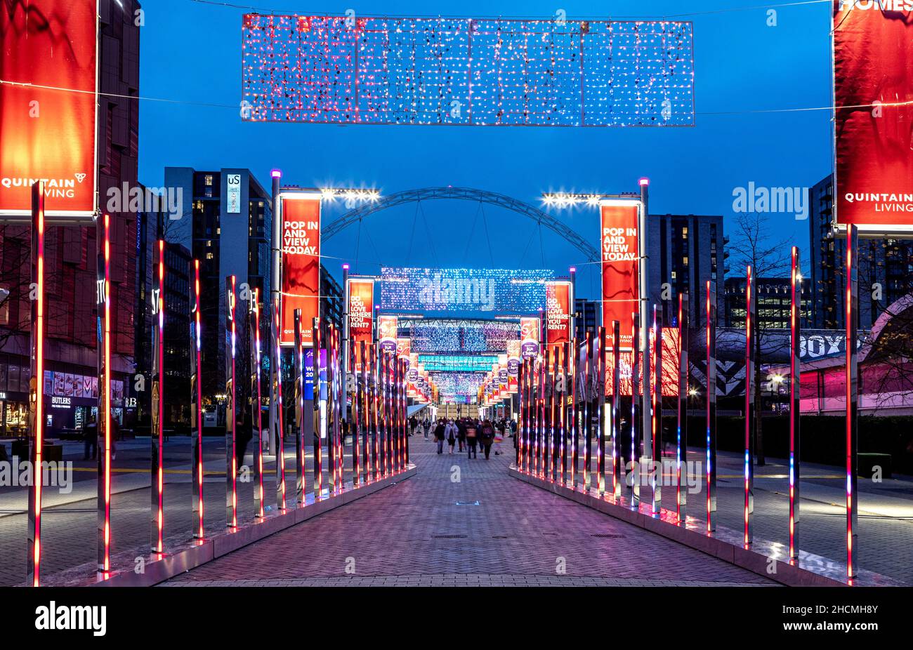 Winterfest At Wembley Park London UK Stock Photo - Alamy