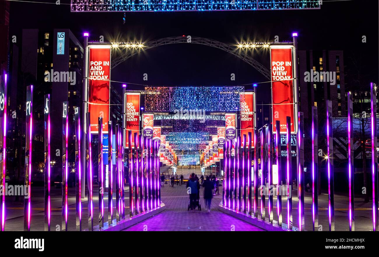 Winterfest At Wembley Park London UK Stock Photo - Alamy