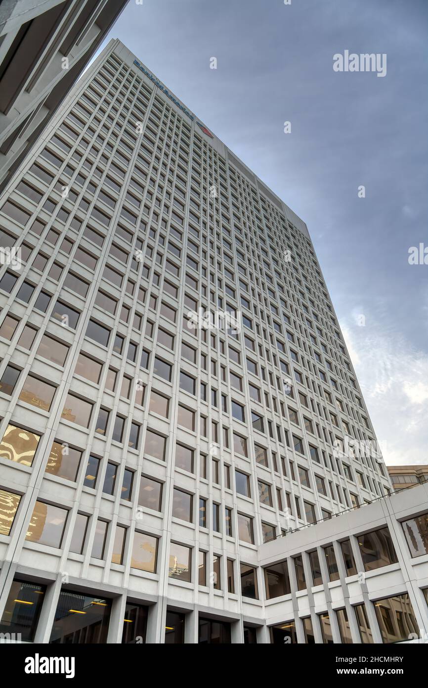 Bank of America Center was built in 1974 as the First & Merchants Bank ...