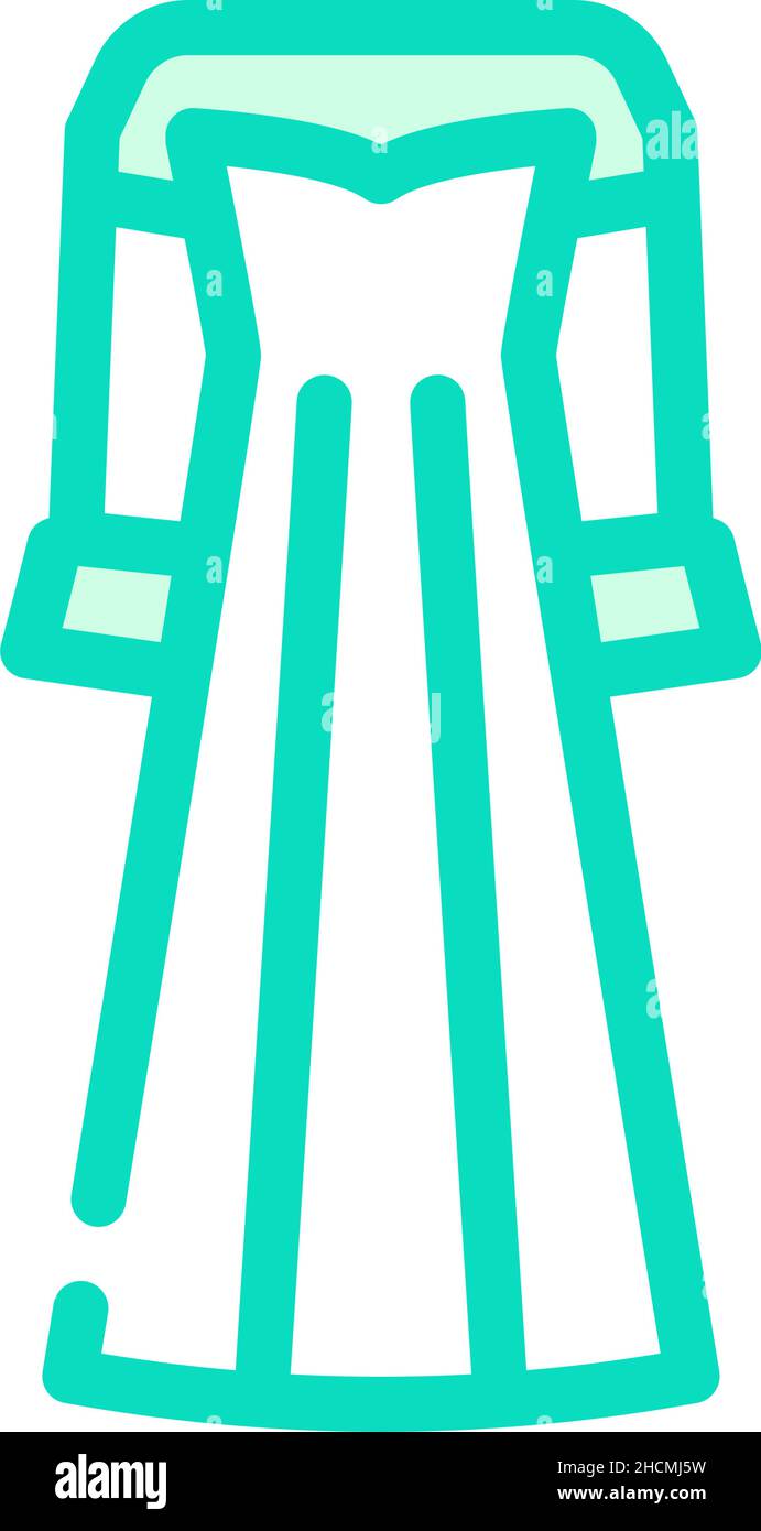 dresses evening gowns color icon vector illustration Stock Vector Image ...