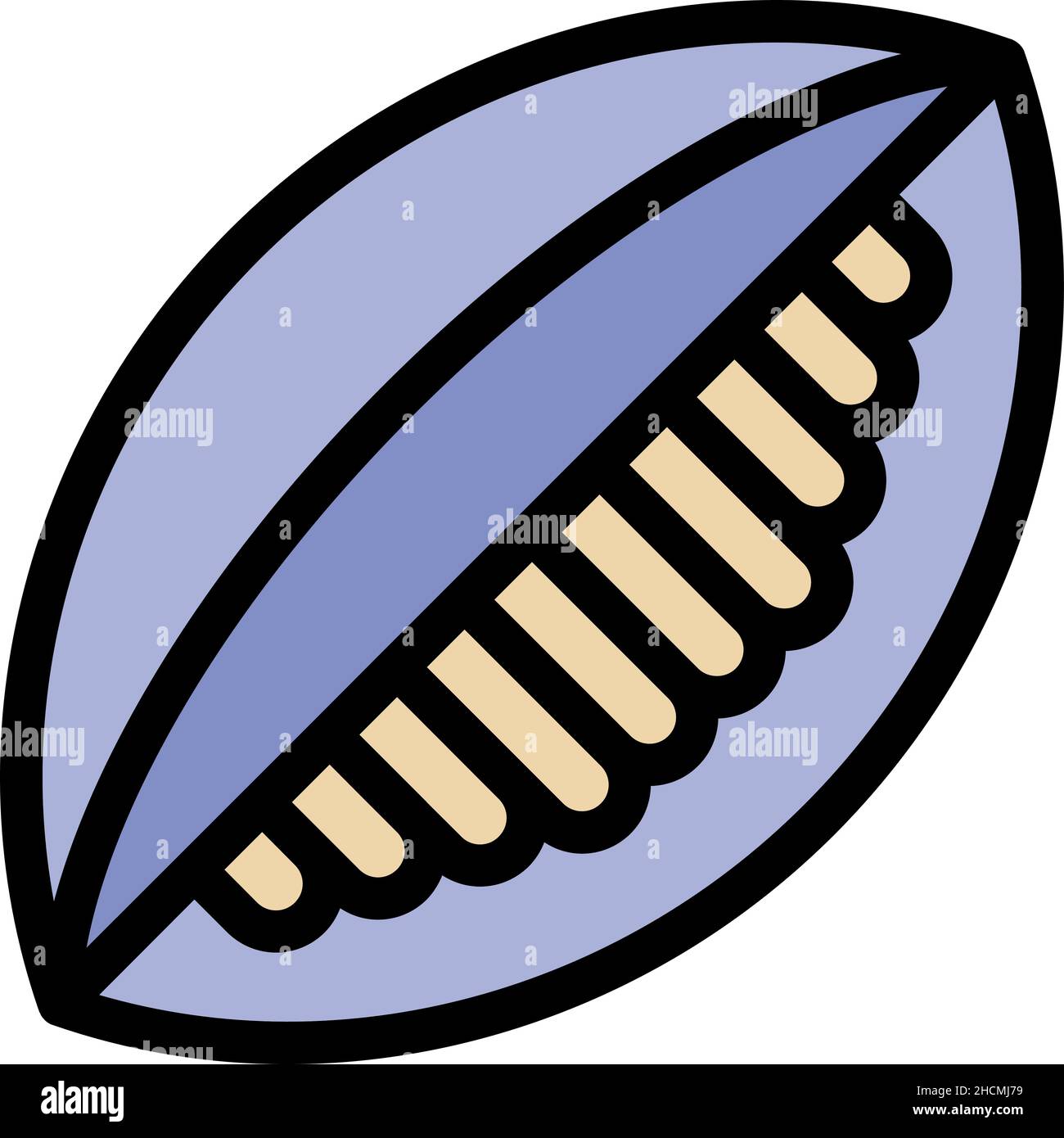 Chocolate beans icon. Outline chocolate beans vector icon color flat ...