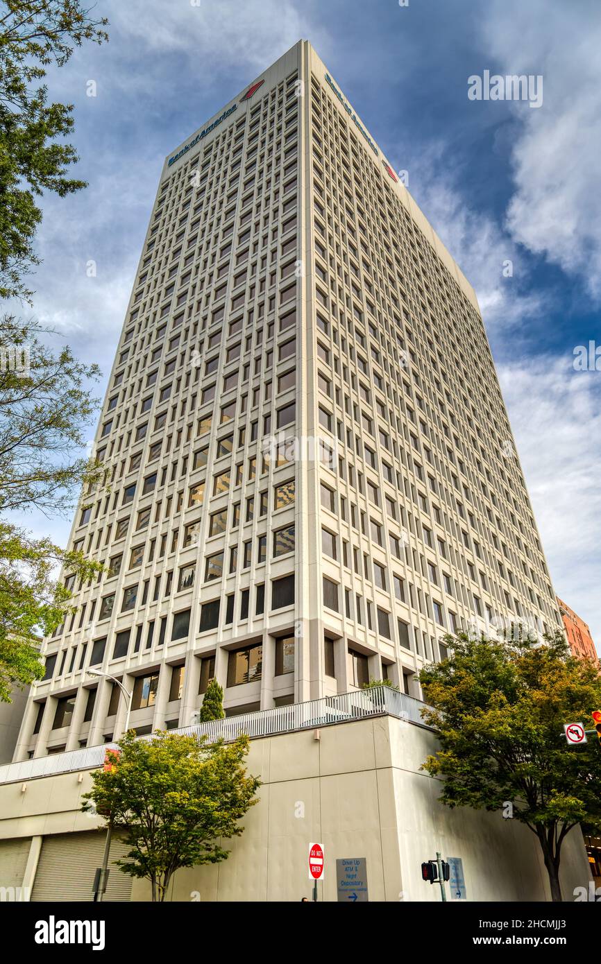 Bank of America Center was built in 1974 as the First & Merchants Bank ...