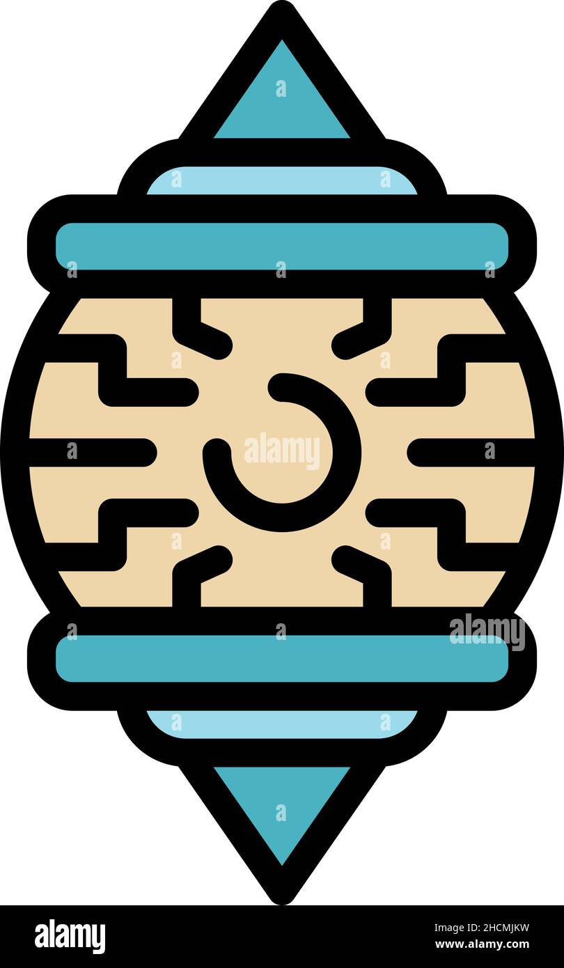 Evil eye icon. Outline evil eye vector icon color flat isolated Stock ...