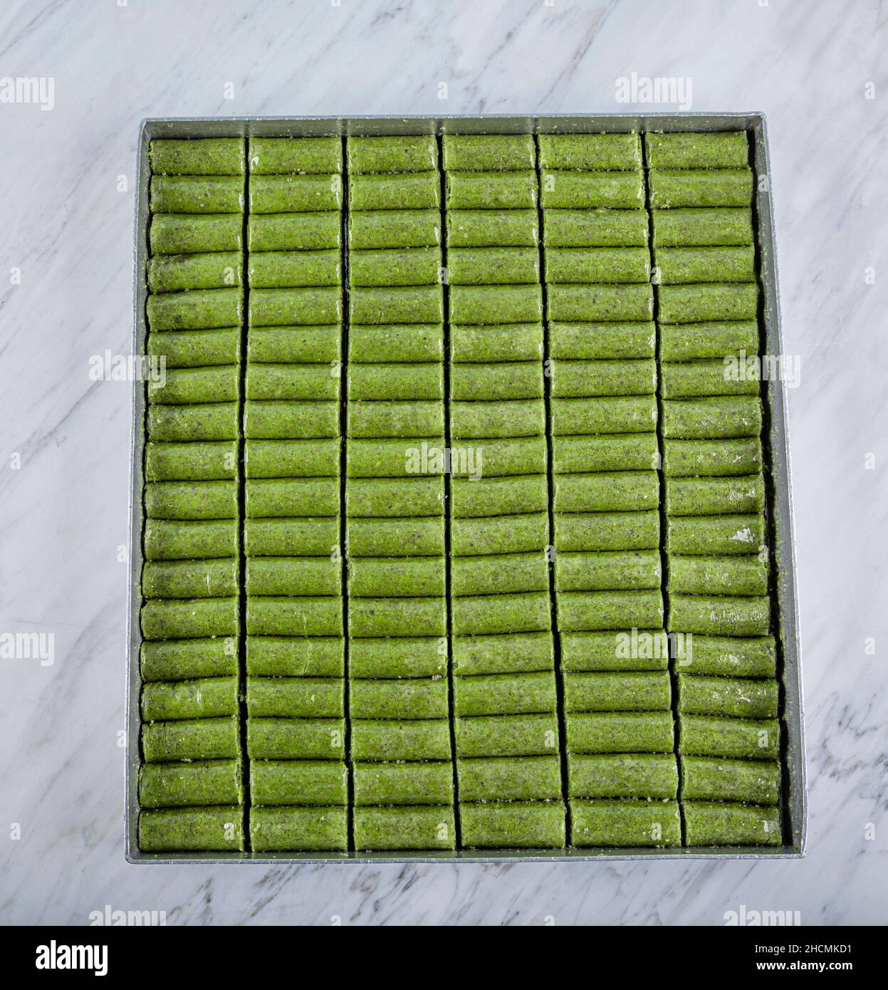 Turkish pistachio wrap baklava dessert. The Turkish name of this ...