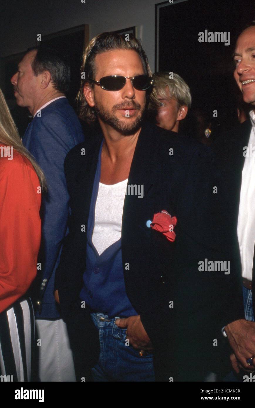 Mickey Rourke attending "Angel Art AIDS Benefit" on May 20, 1990 at the ...