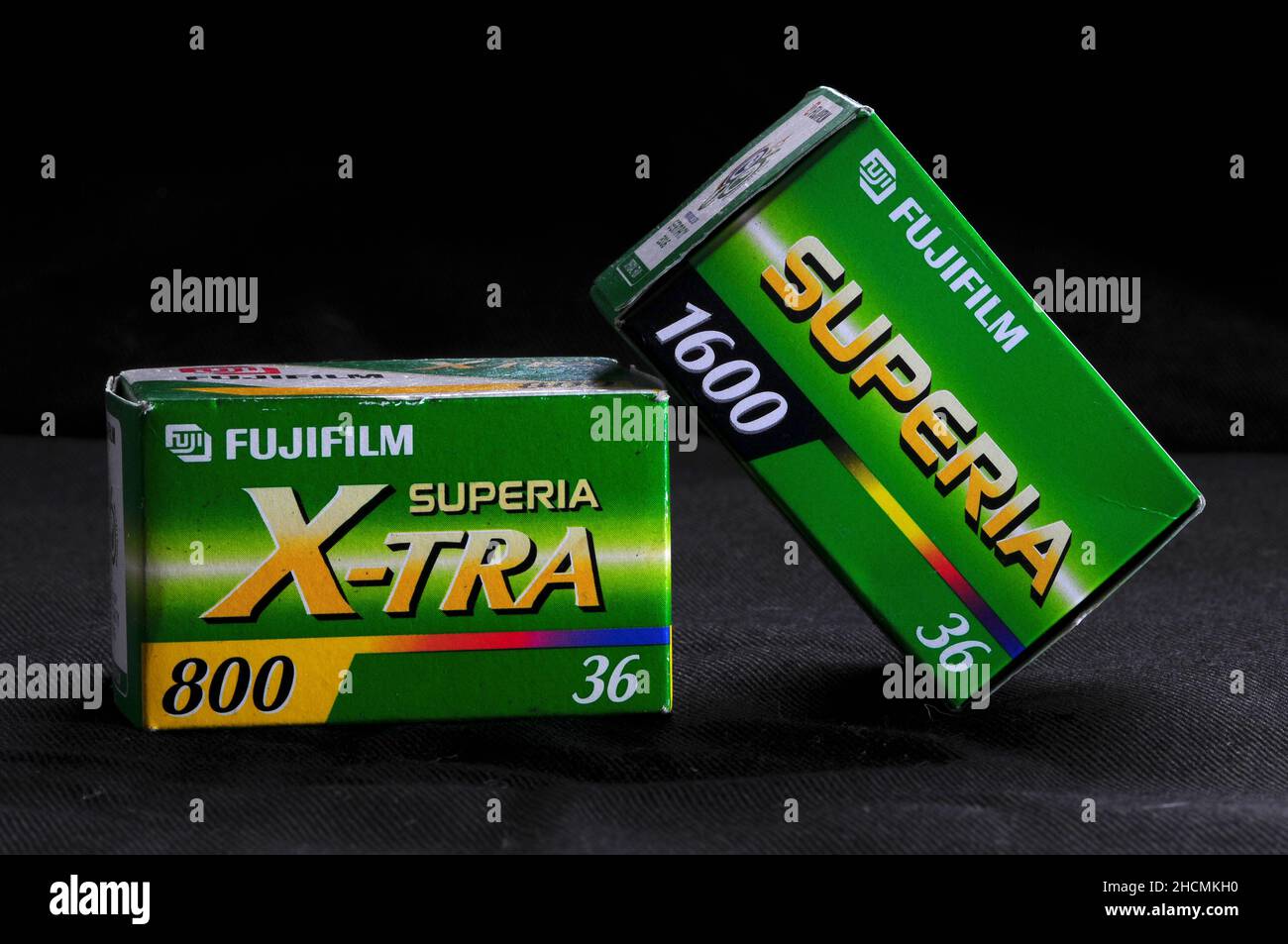 35mm Fuji Colour Print film boxes Stock Photo - Alamy