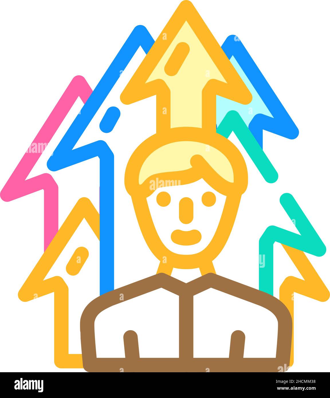 career employee color icon vector illustration Stock Vector Image & Art ...