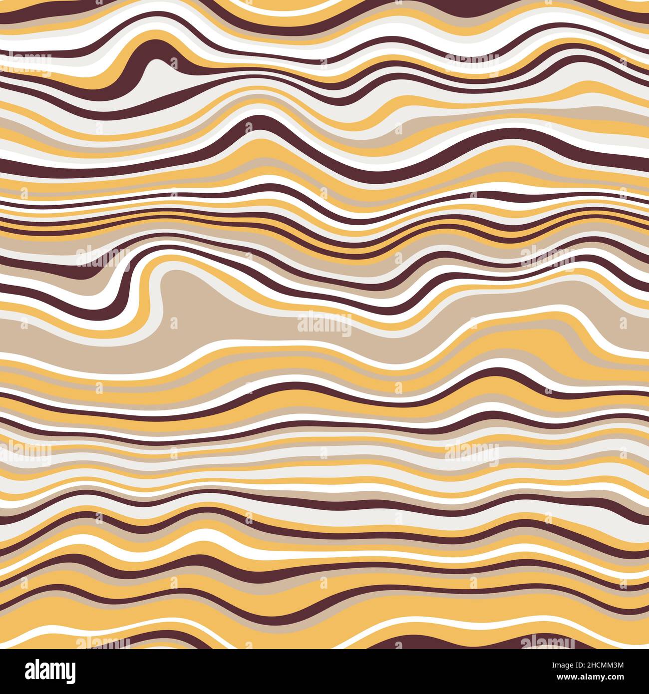 Seamless wavy stripe trendy surface pattern design for print. High ...