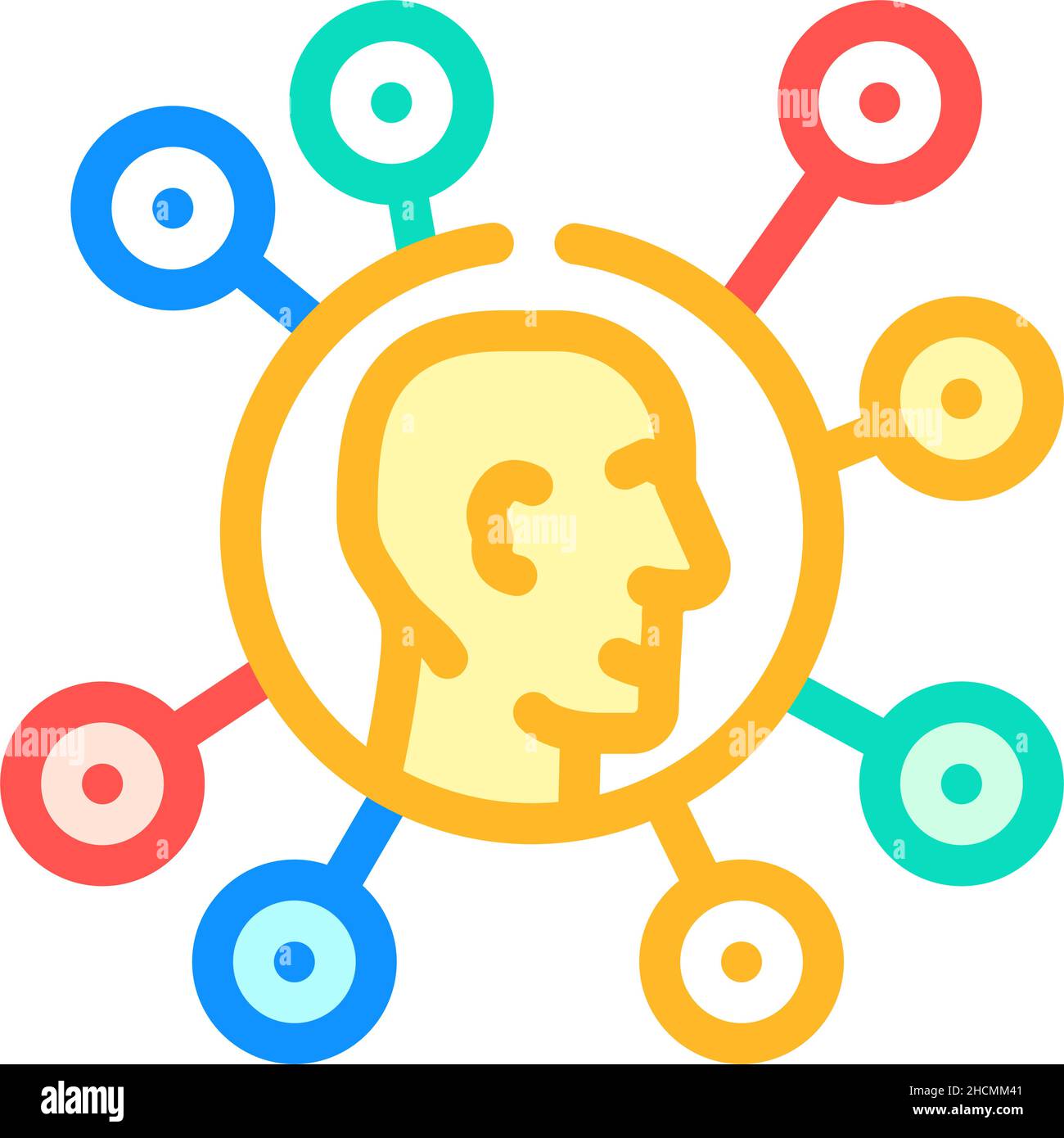 communication network color icon vector illustration Stock Vector Image ...