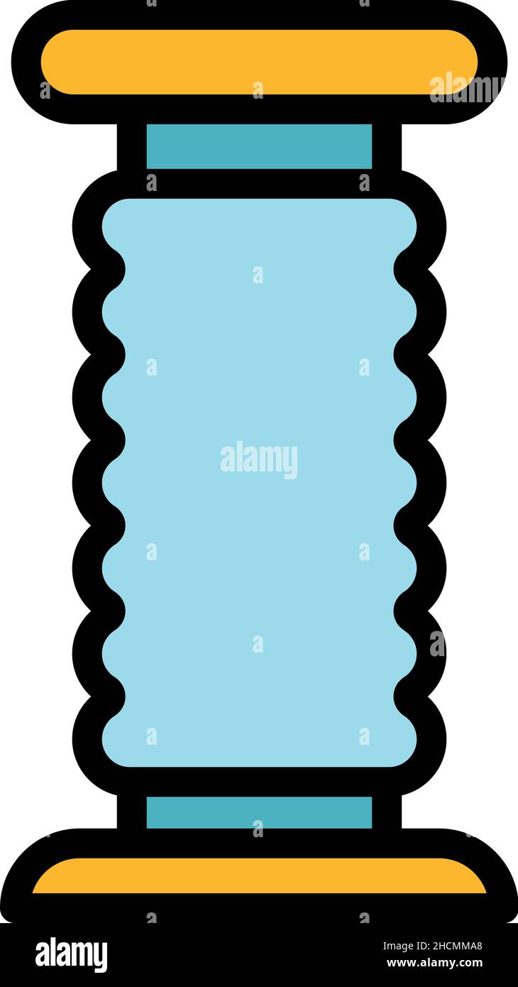 Scratching post icon. Outline scratching post vector icon color flat isolated Stock Vector Image ...