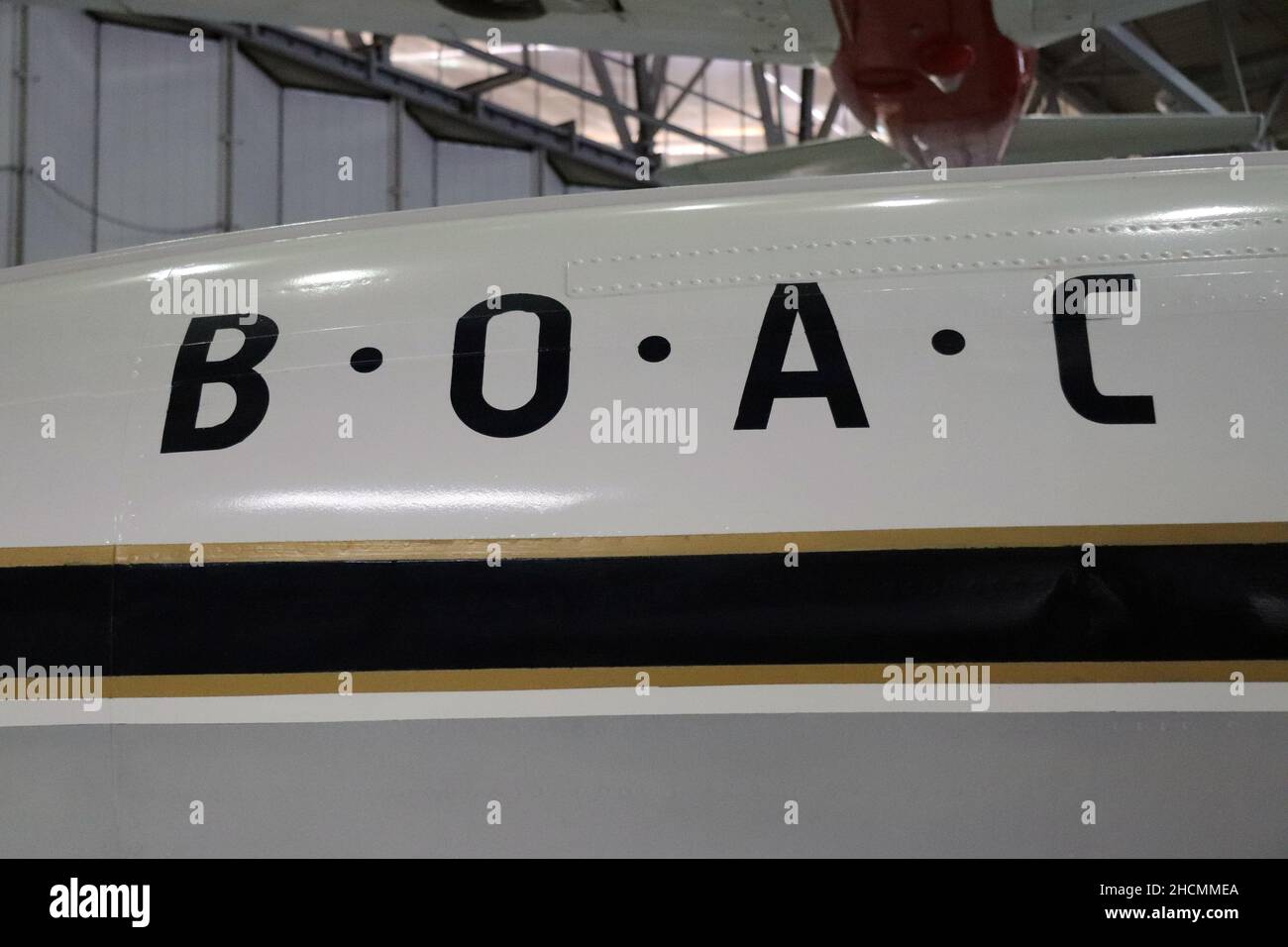 de Havilland Comet 4 cockpit and BOAC markings Stock Photo - Alamy