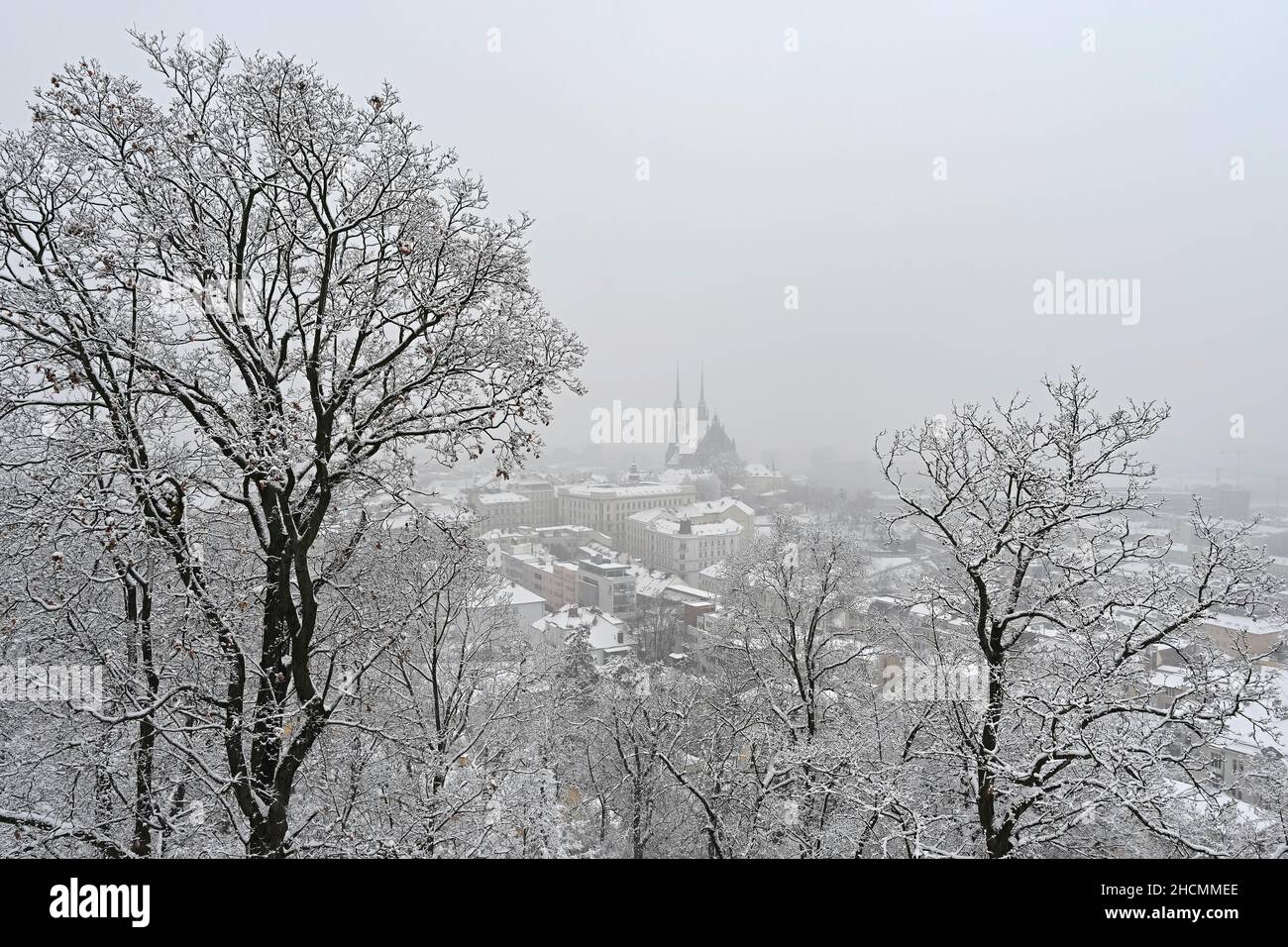 Brno city in the Czech Republic. Europe.Petrov - Cathedral of Saints ...