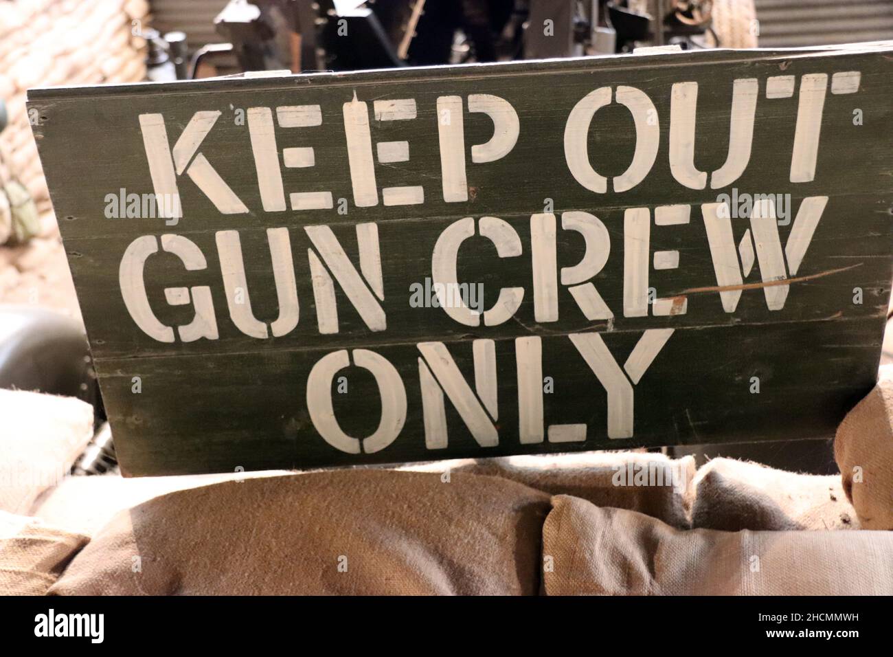 gun crew sign Stock Photo - Alamy