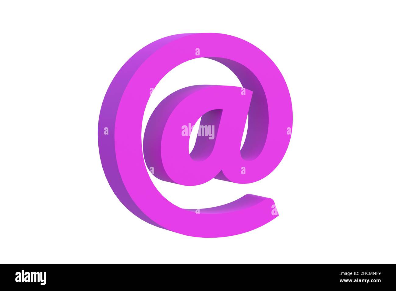 Email sign, symbol of velvet violet color isolated on white background ...