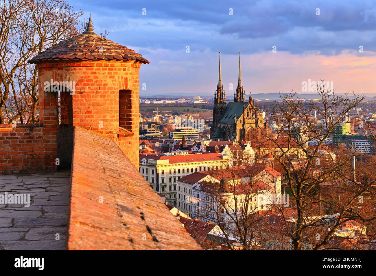 Brno city in the Czech Republic. Europe.Petrov - Cathedral of Saints ...