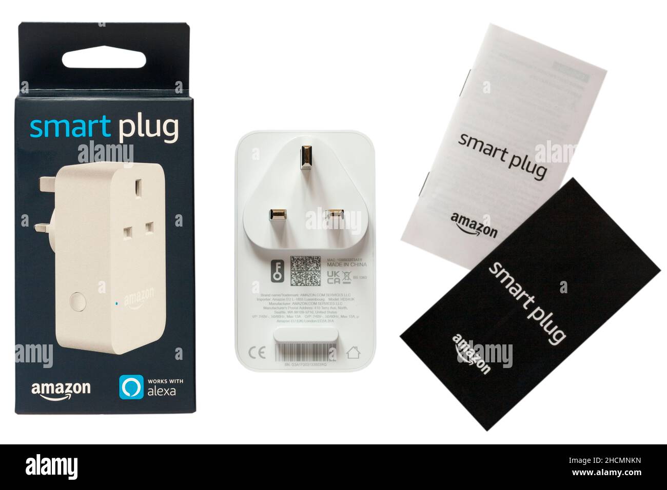 Smart Plug Smartplug works with Alexa Amazon removed from box isolated ...