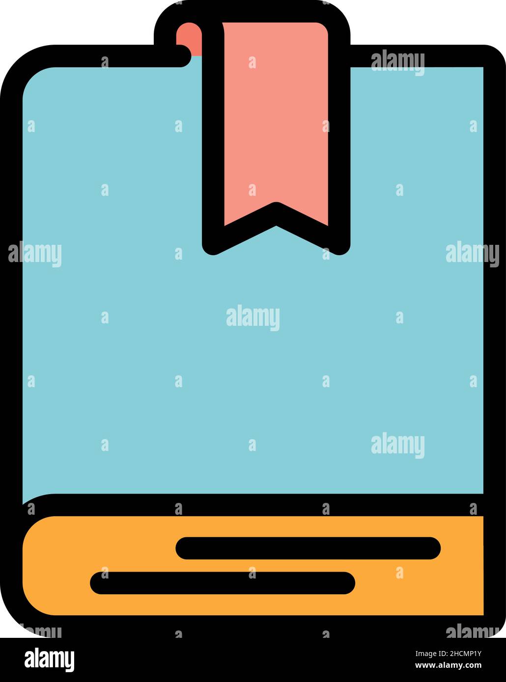Favorite bookmark icon. Outline favorite bookmark vector icon color ...