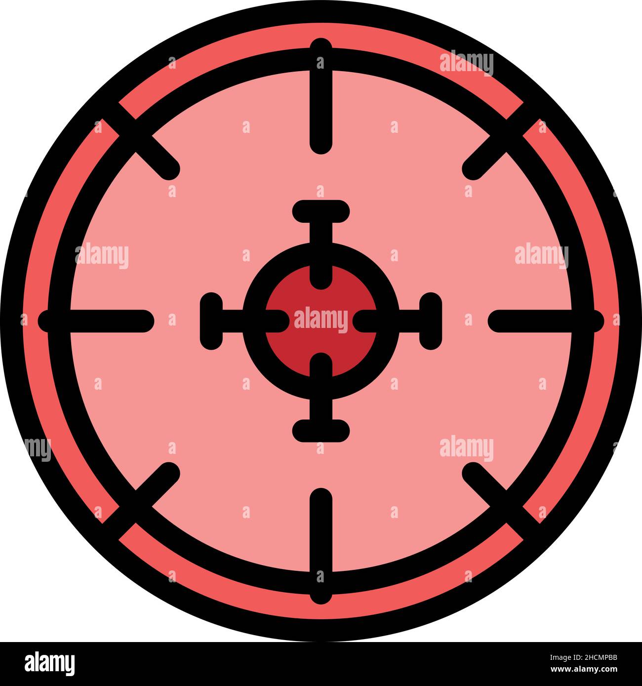 Focus icon. Outline focus vector icon color flat isolated Stock Vector ...