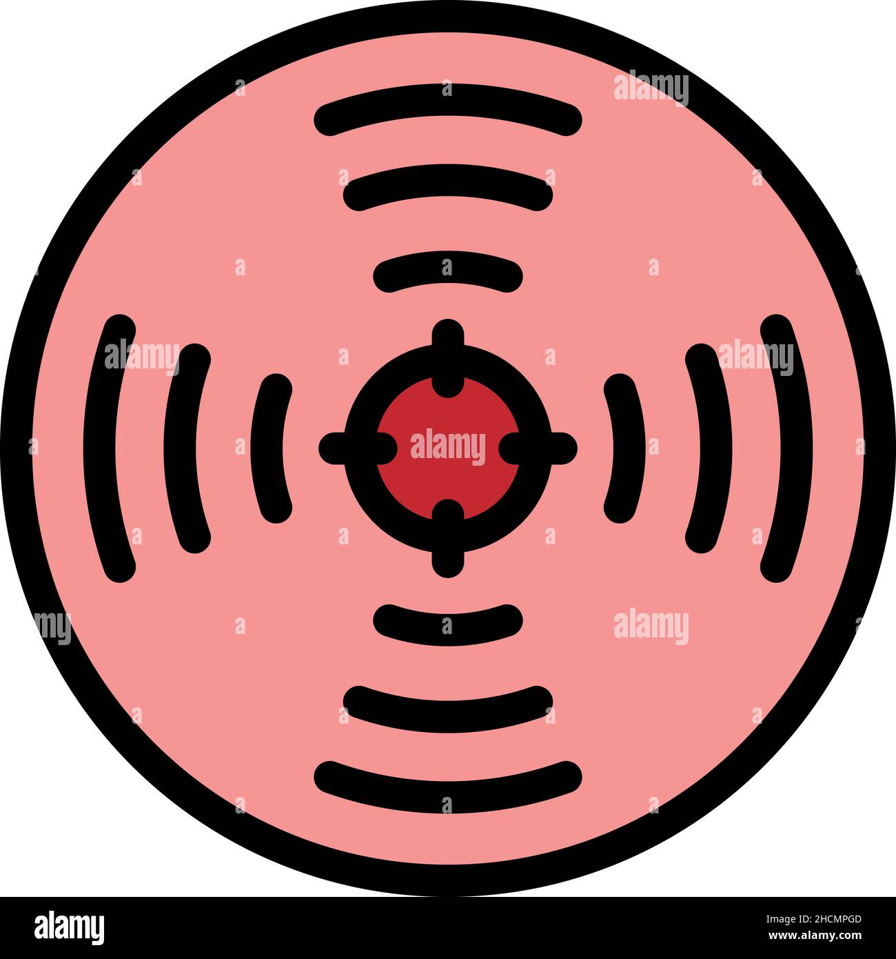 Business focus icon. Outline business focus vector icon color flat ...