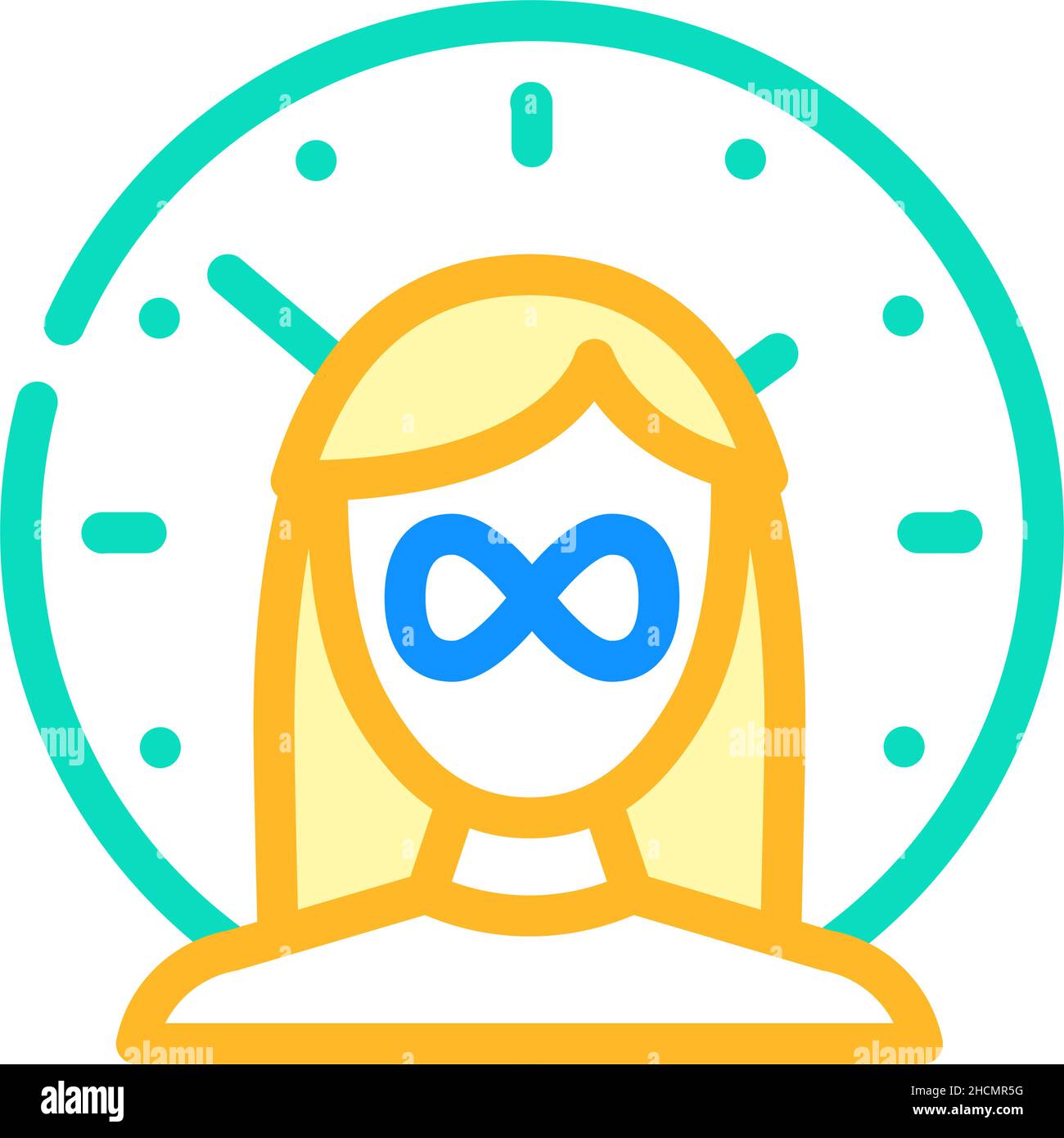 lack of sense of time color icon vector illustration Stock Vector Image ...