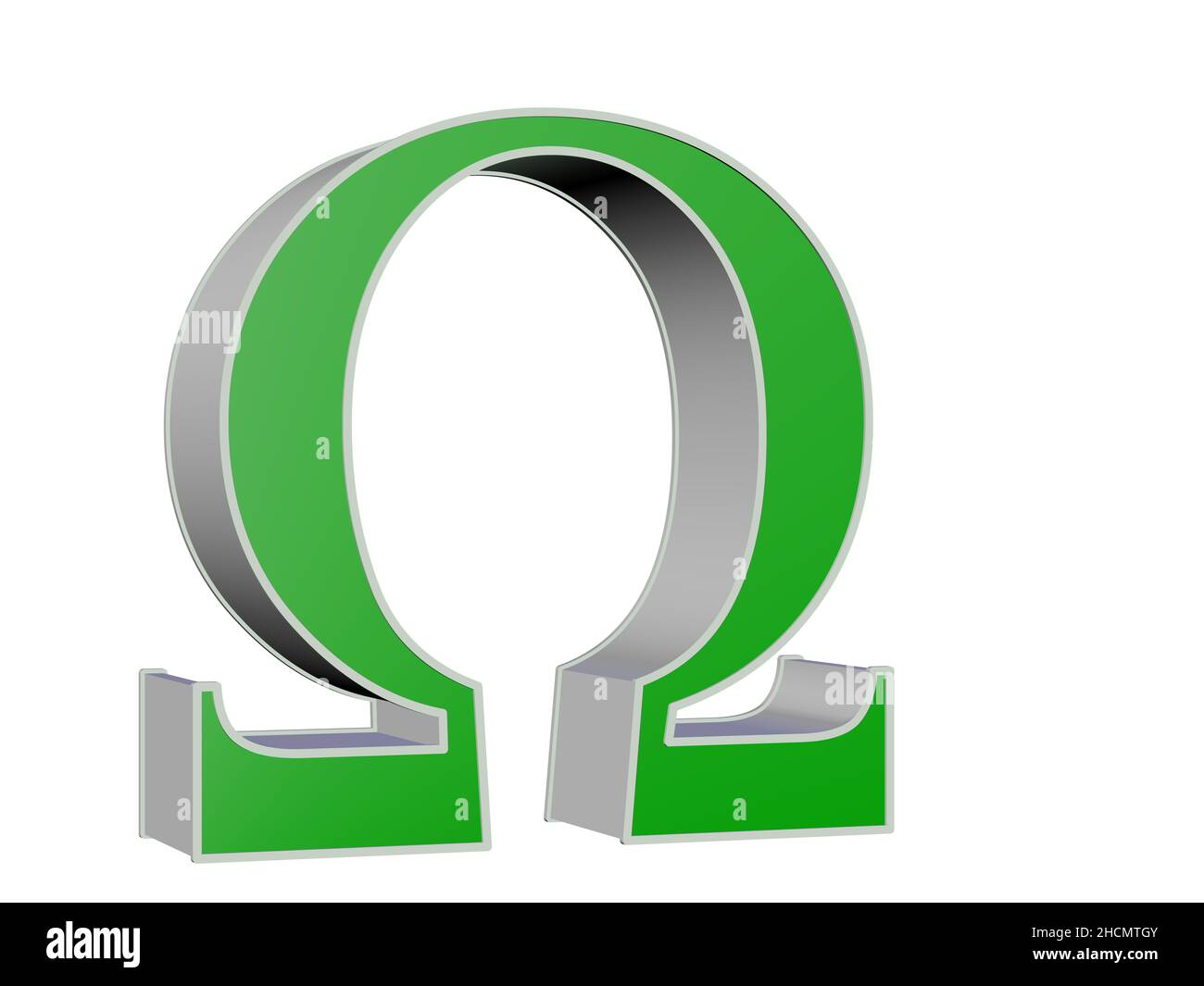 Omega, symbol, isolated against white background Stock Photo - Alamy