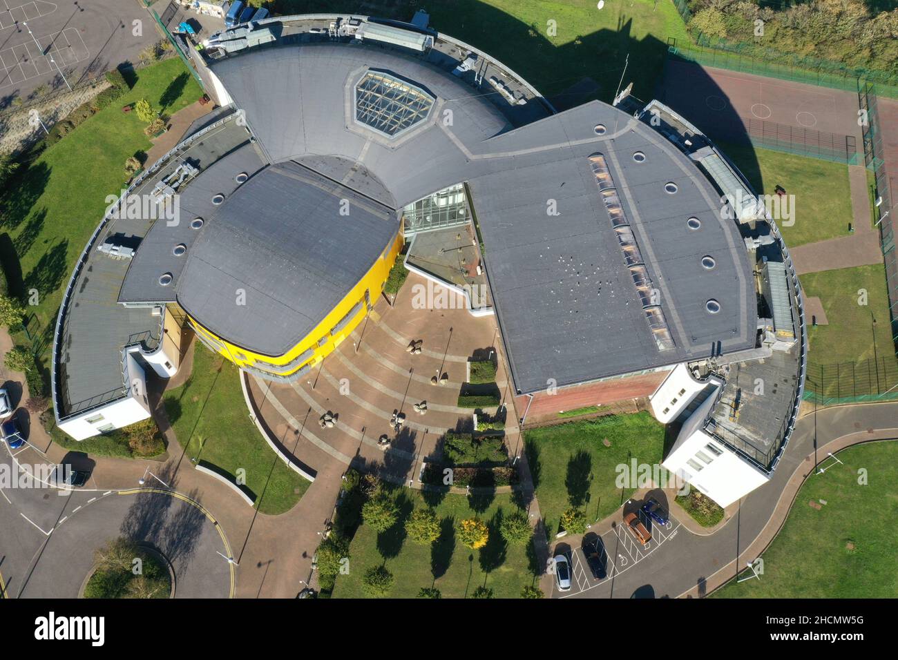 Aerial view of Royal Harbour Academy, Ramsgate UK Stock Photo - Alamy