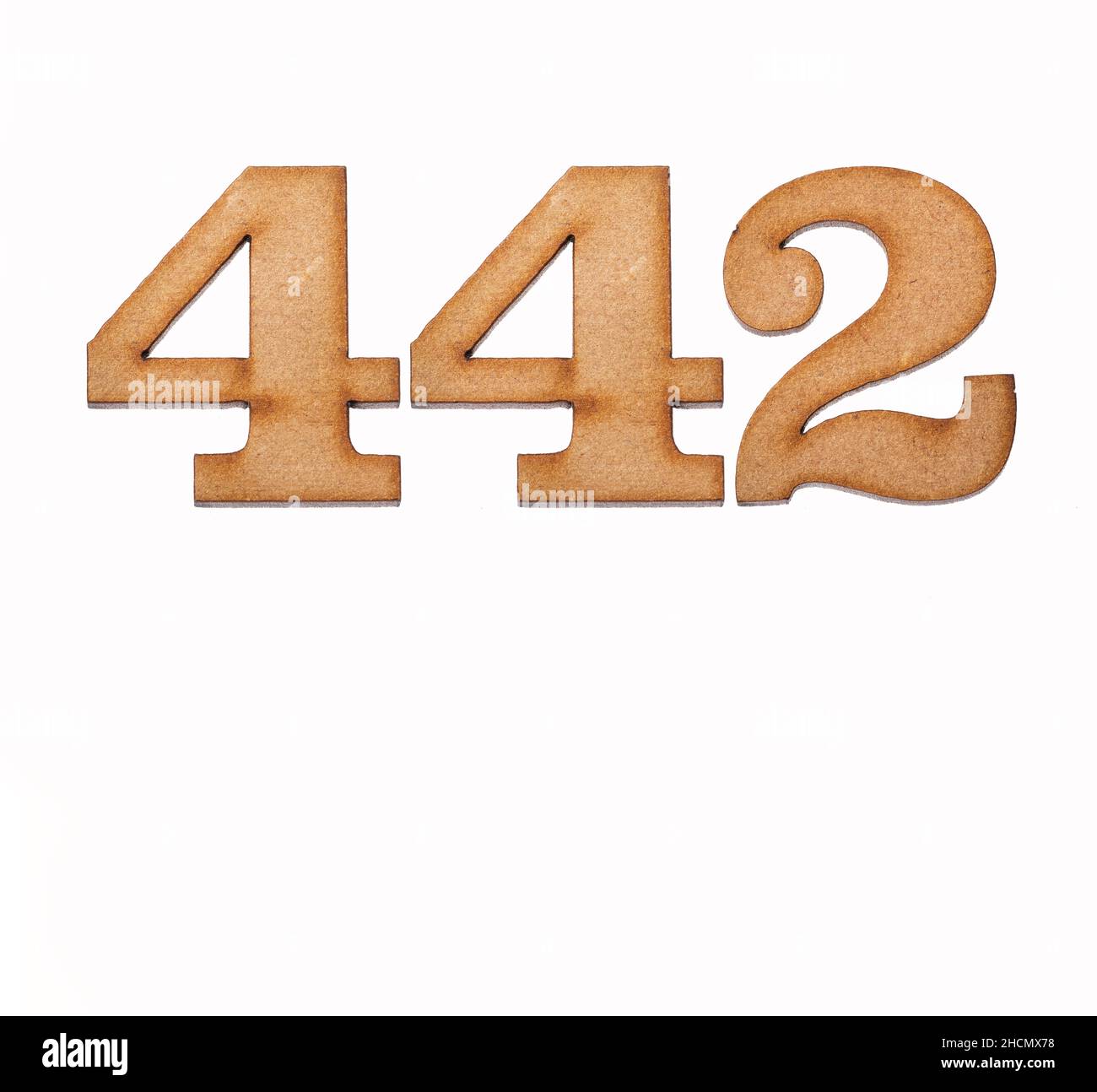 Number 442 in wood, isolated on white background Stock Photo - Alamy Number 442 in wood, isolated on white background Stock Photo - Alamy