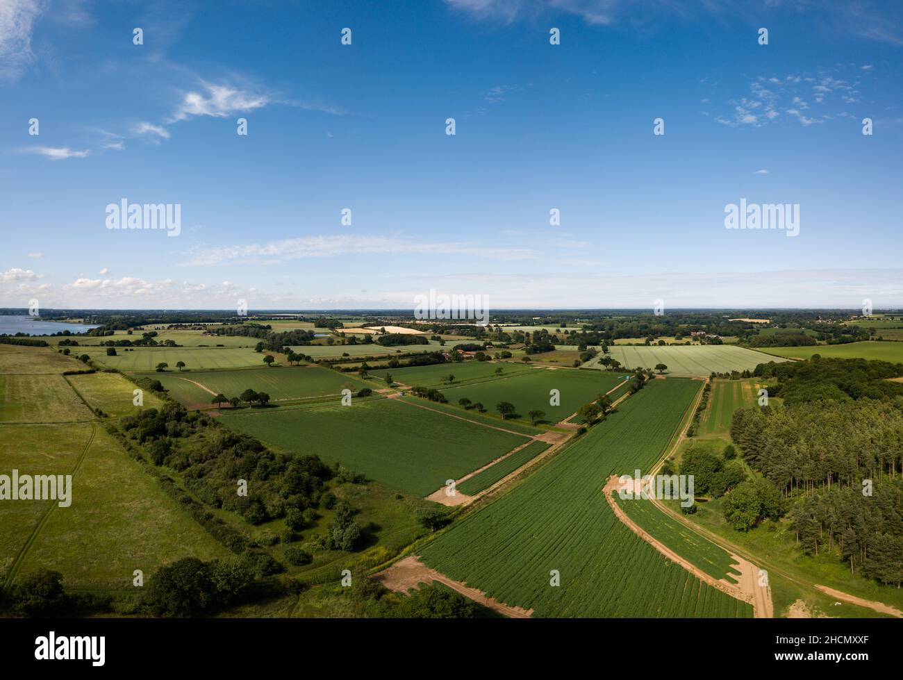 Patchwork farm fields from above hi-res stock photography and images ...