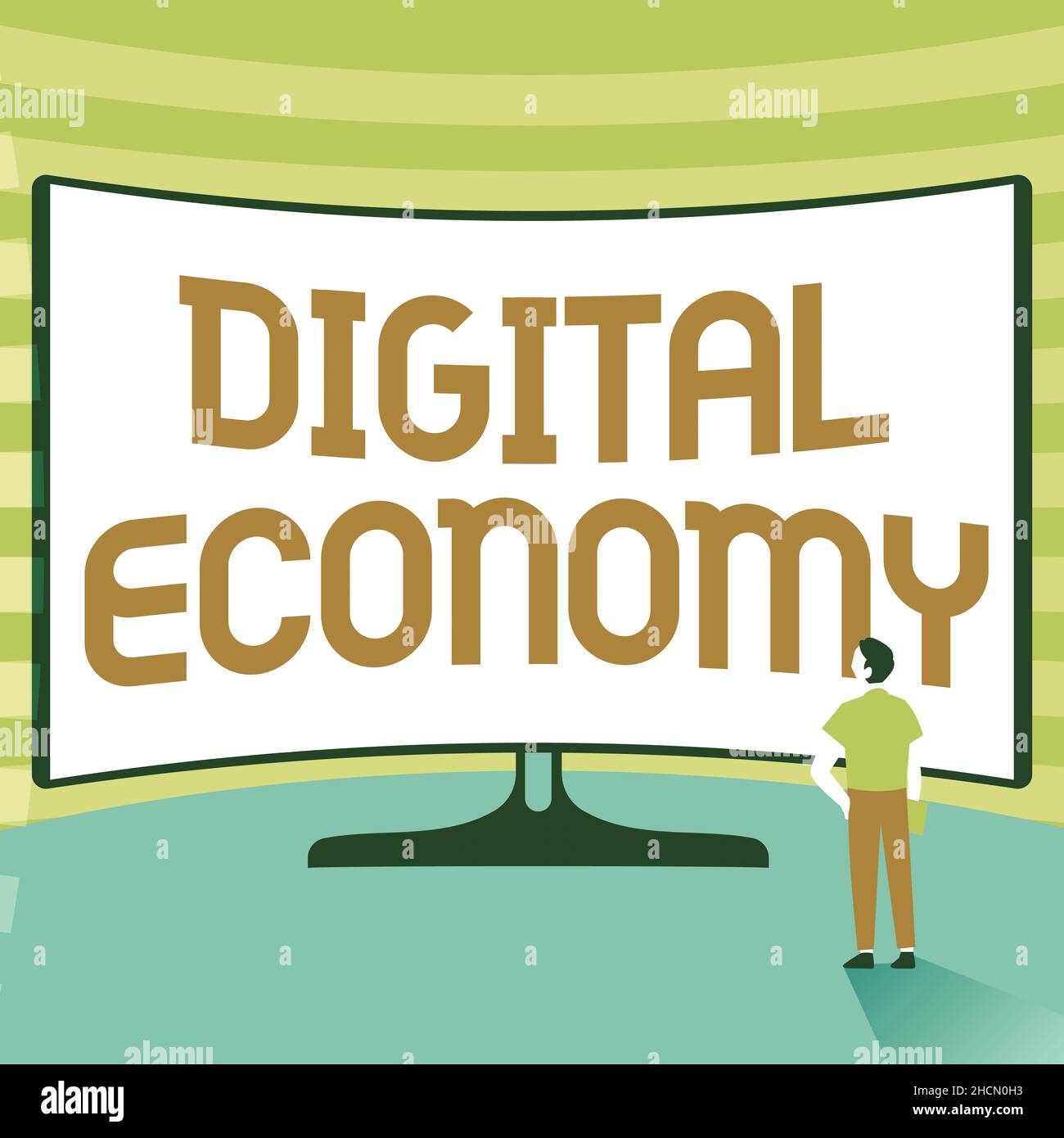 Inspiration showing sign Digital Economy. Concept meaning worldwide ...