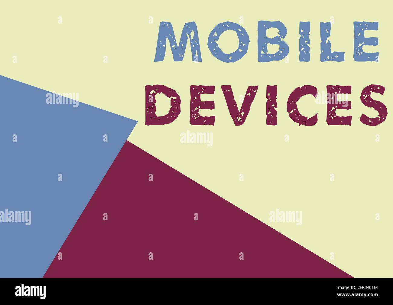 Sign displaying Mobile Devices. Word Written on A portable computing ...