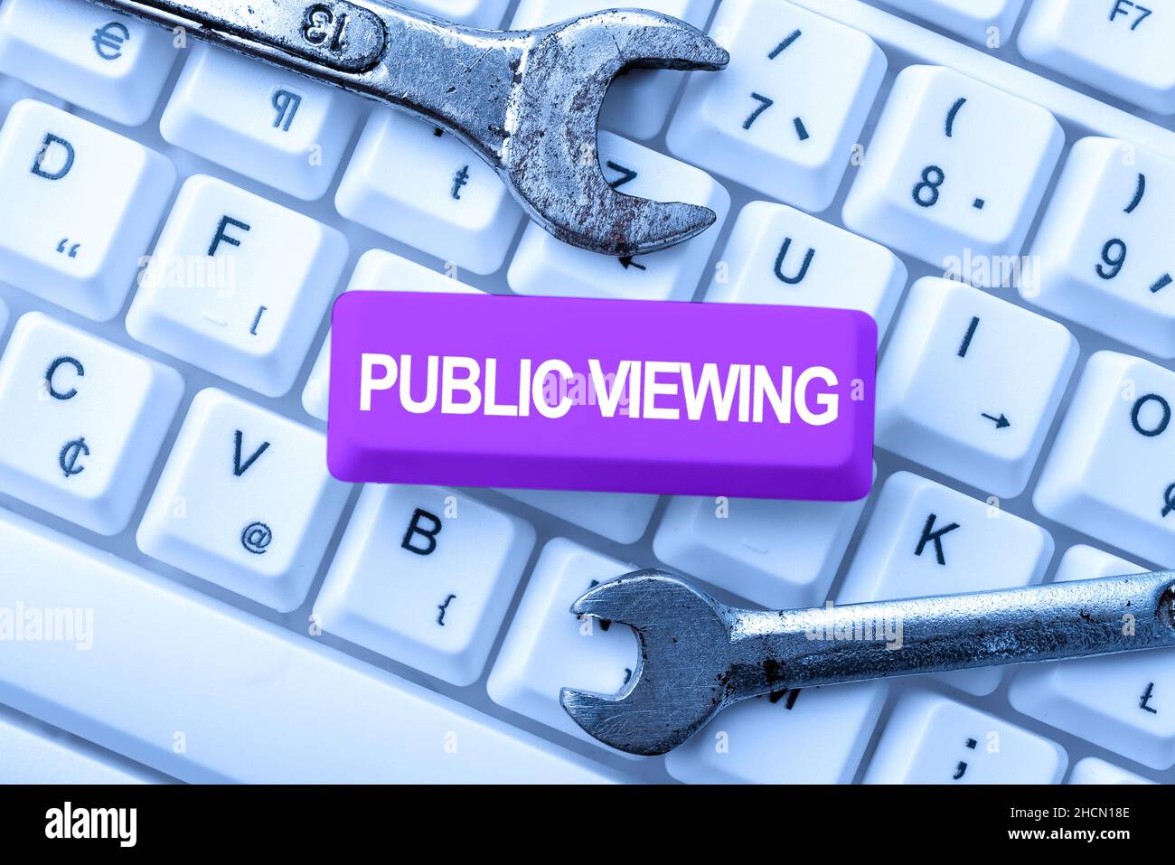 Hand writing sign Public Viewing. Business concept Able to be seen or ...