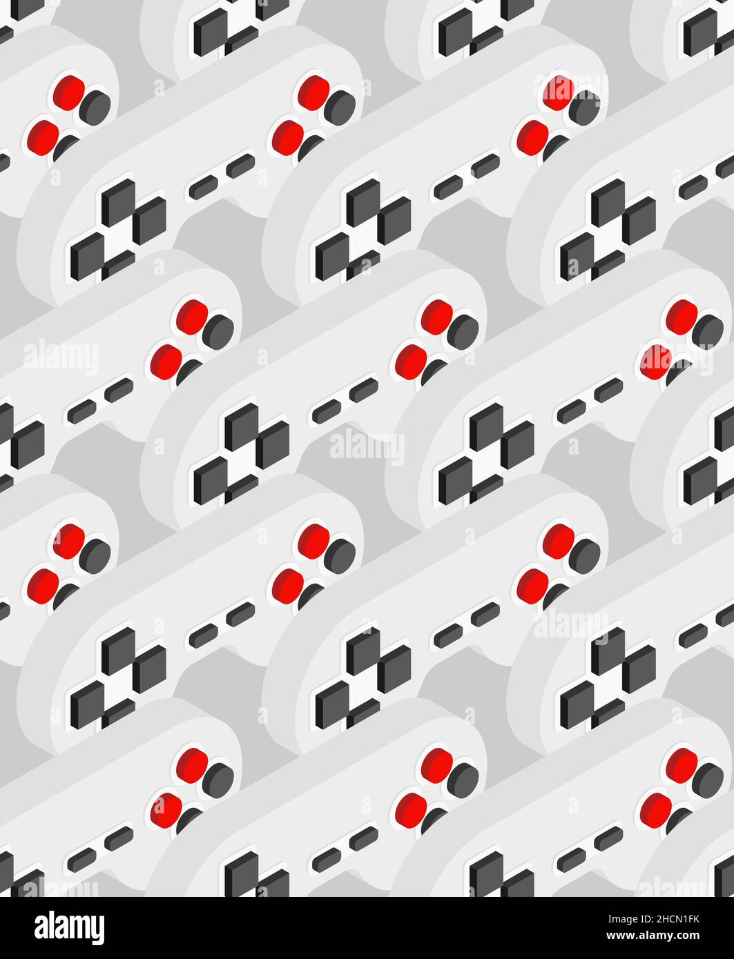 Joystick pattern seamless. Gamepad background. control knob video game texture Stock Vector ...