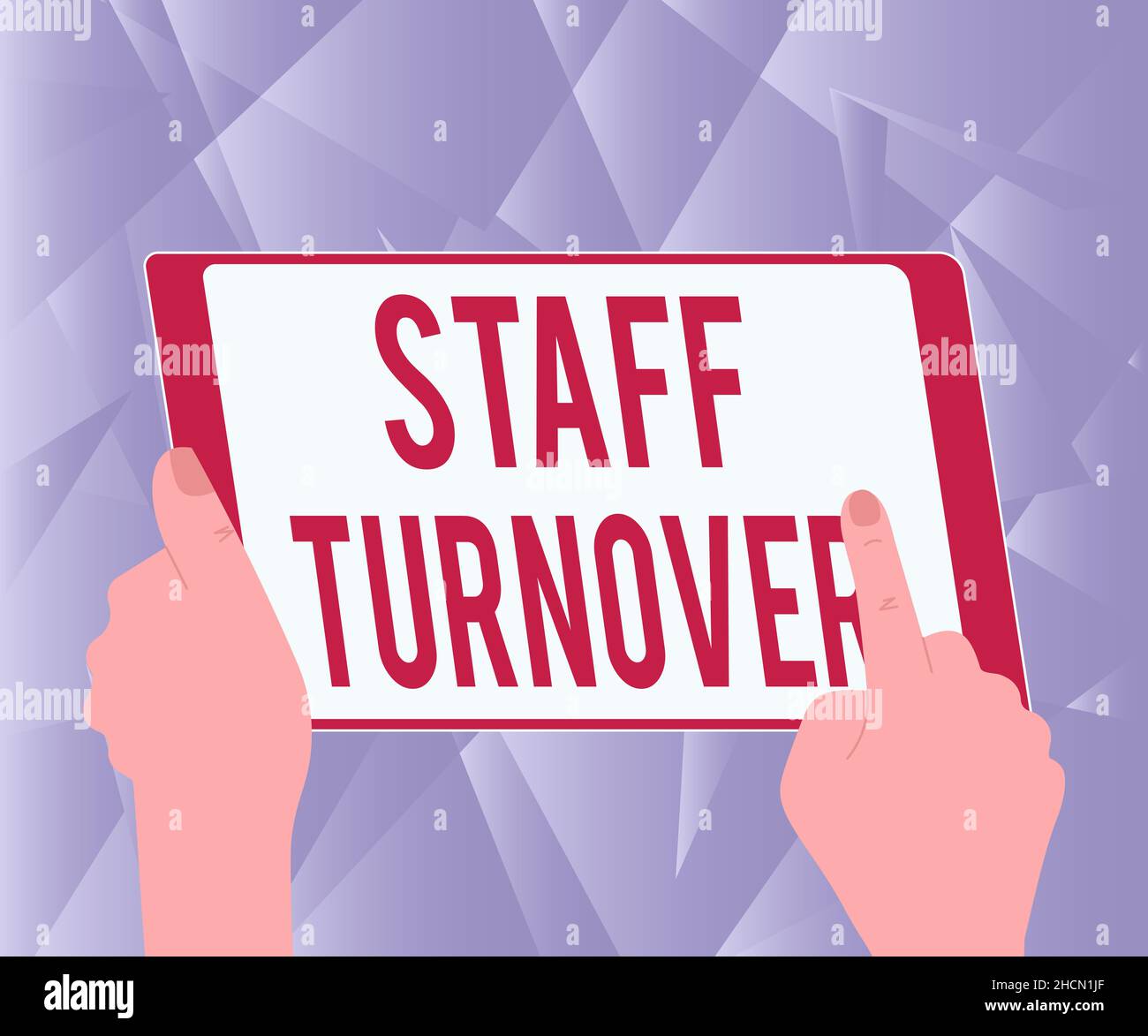 Text showing inspiration Staff Turnover. Word Written on The percentage ...