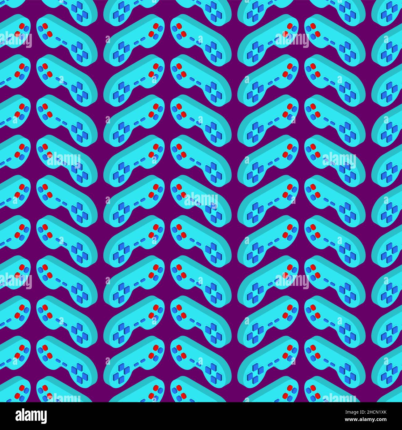 Joystick pattern seamless. Gamepad background. control knob video game texture Stock Vector ...