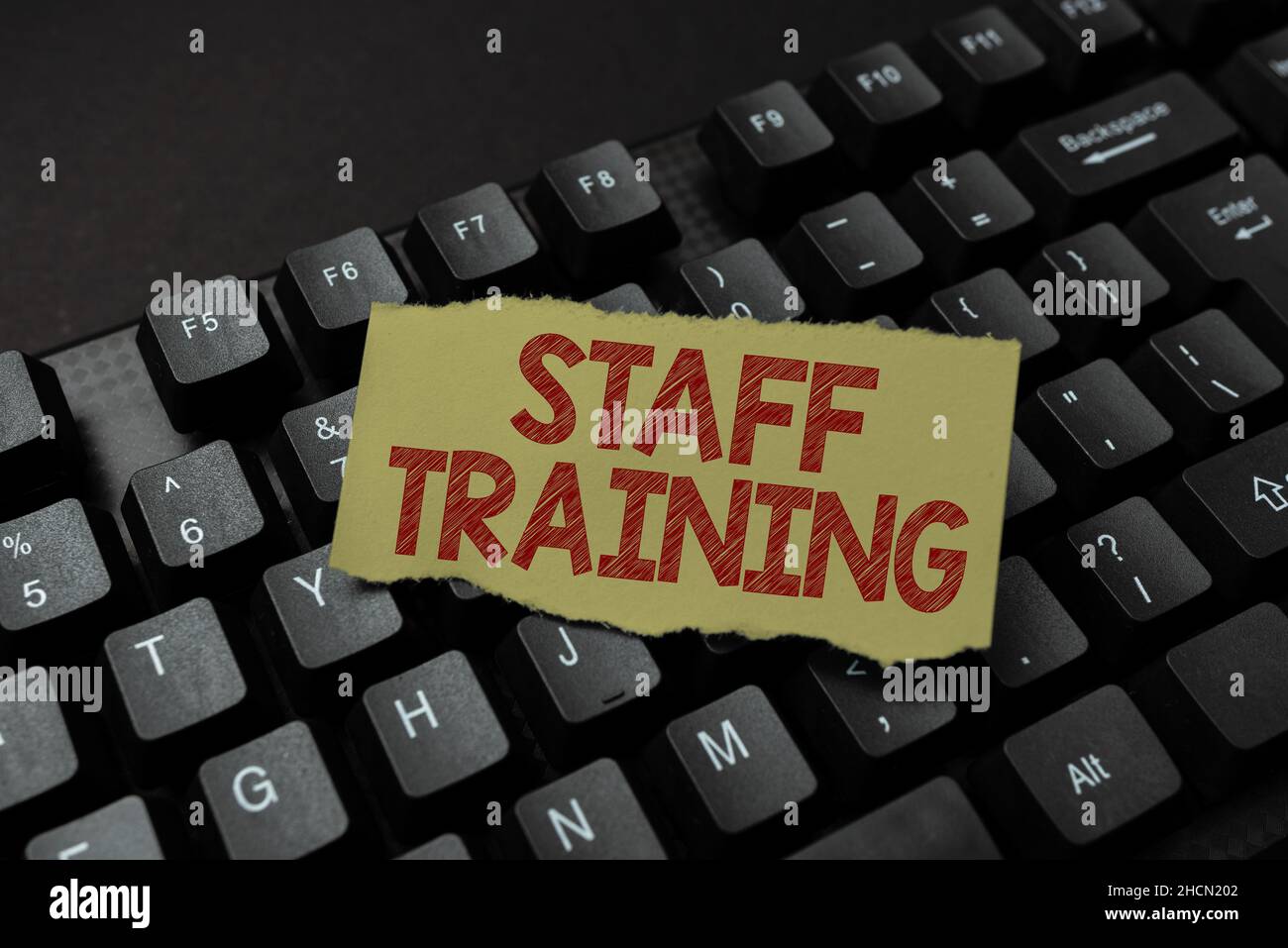 Sign displaying Staff Training. Business concept A program that helps ...