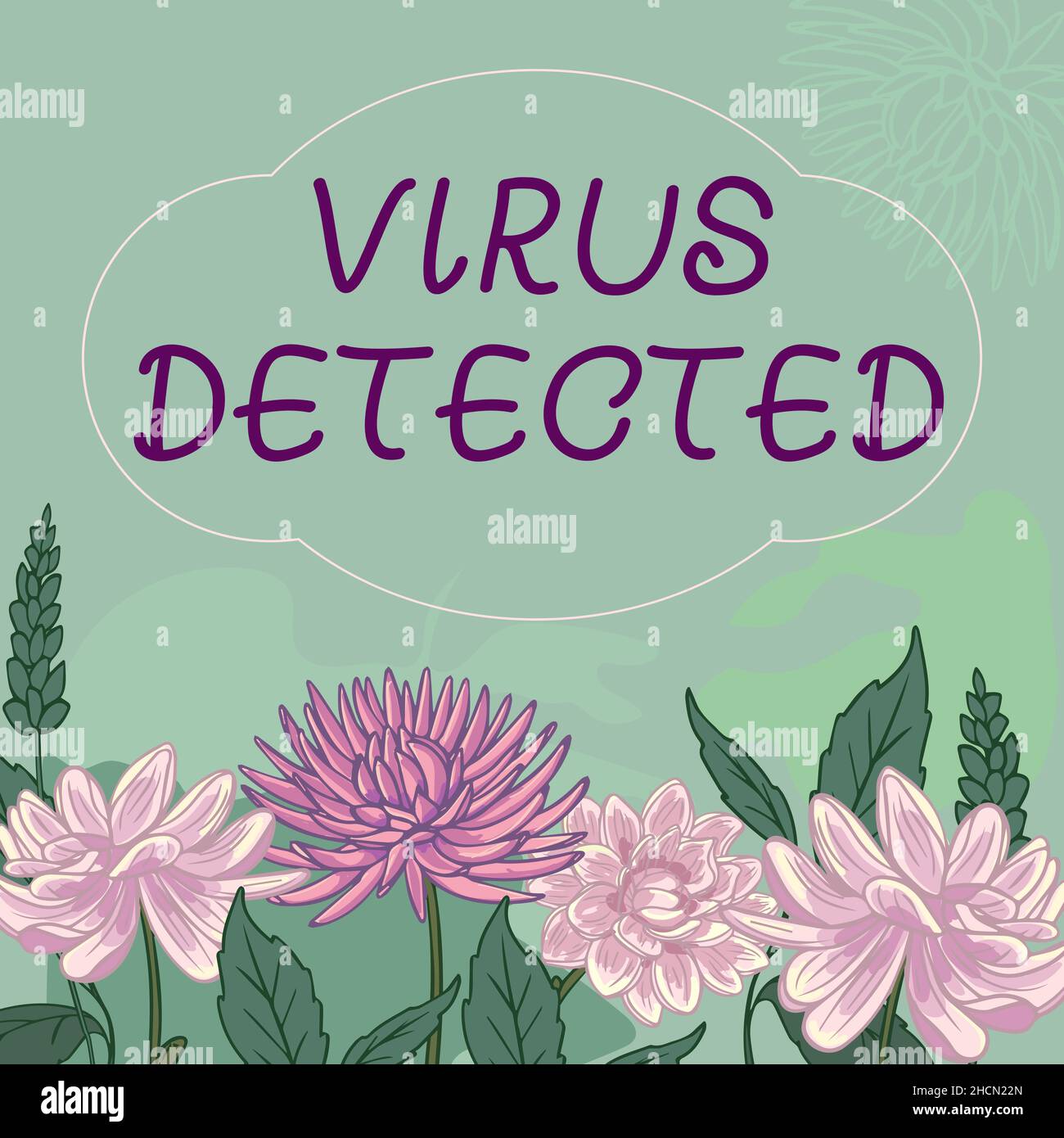 Text caption presenting Virus Detected. Concept meaning a computer ... Text caption presenting Virus Detected. Concept meaning a computer ...