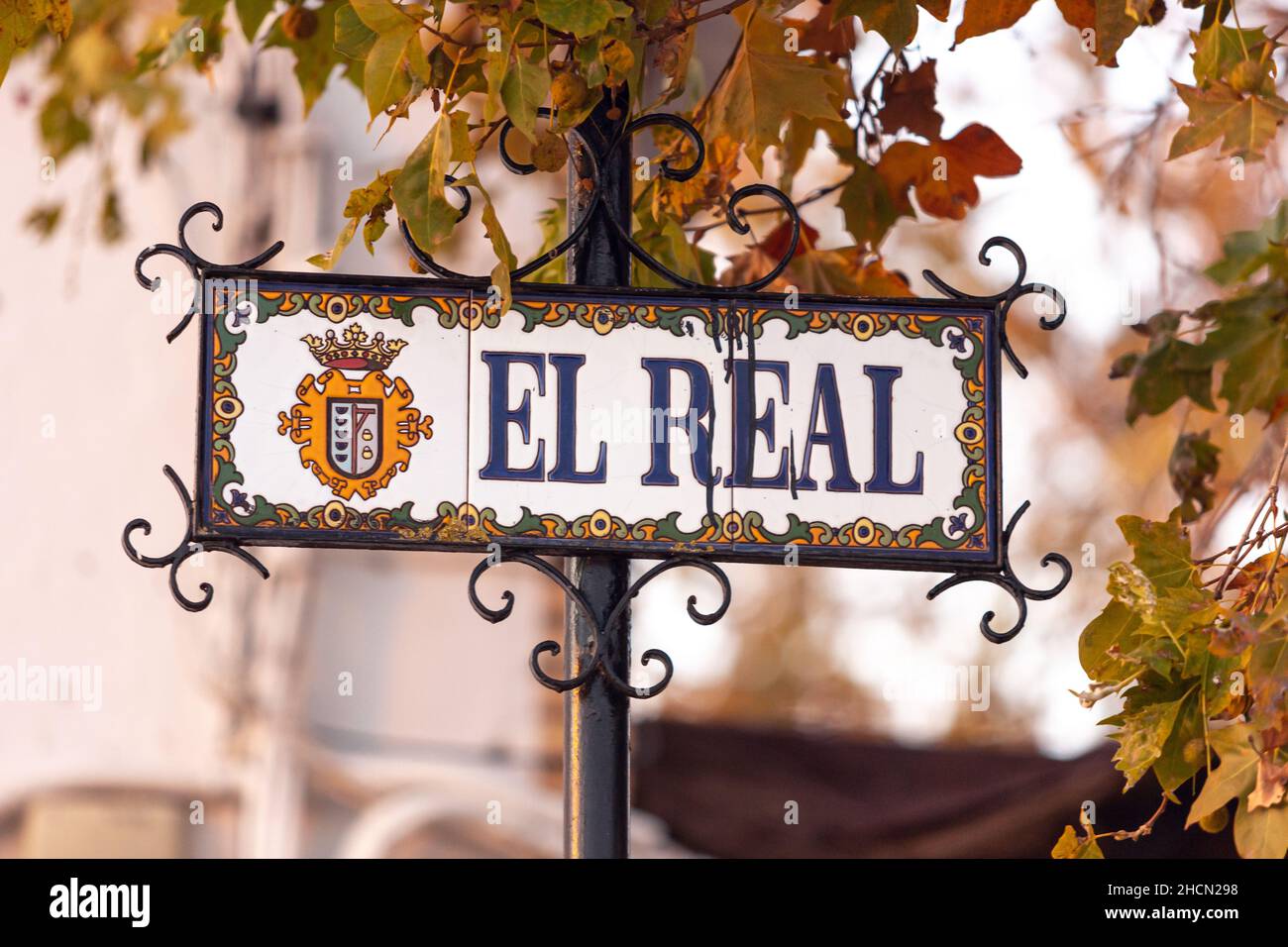 El Real street Stock Photo - Alamy