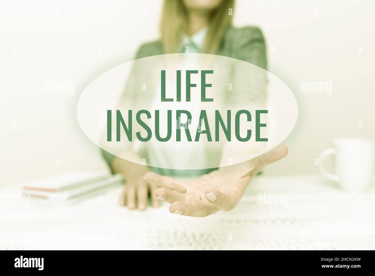 Text showing inspiration Life Insurance. Business approach Payment of ...
