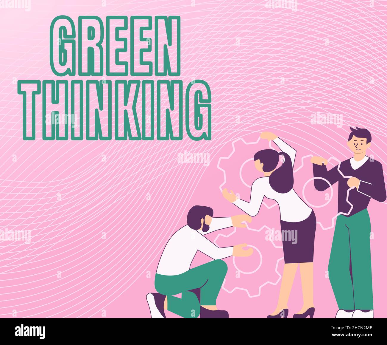 Writing displaying text Green Thinking. Business idea Taking ction to ...