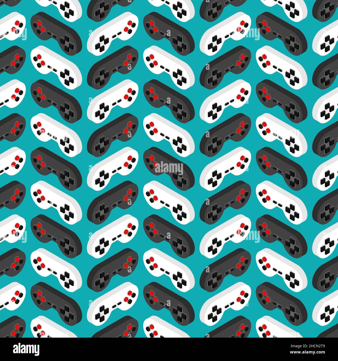 Joystick pattern seamless. Gamepad background. control knob video game texture Stock Vector ...