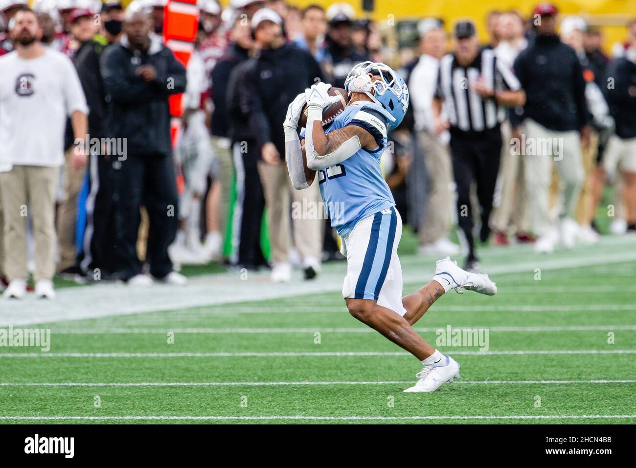 December 30, 2021: North Carolina Tar Heels wide receiver Josh Downs ...