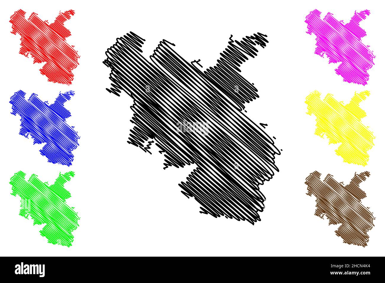 Sagar district (Madhya Pradesh State, Sagar division, Republic of India ...