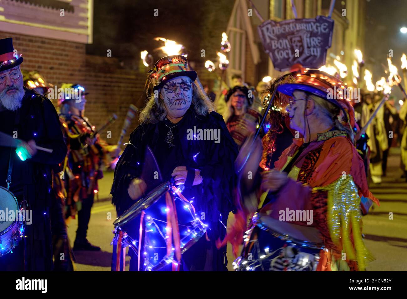 Rye Bonfire Night Parade November 2021 Stock Photo - Alamy