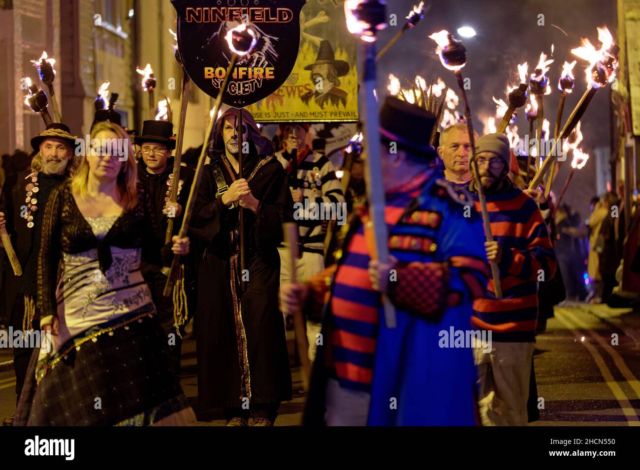Rye Bonfire Night Parade November 2021 Stock Photo - Alamy