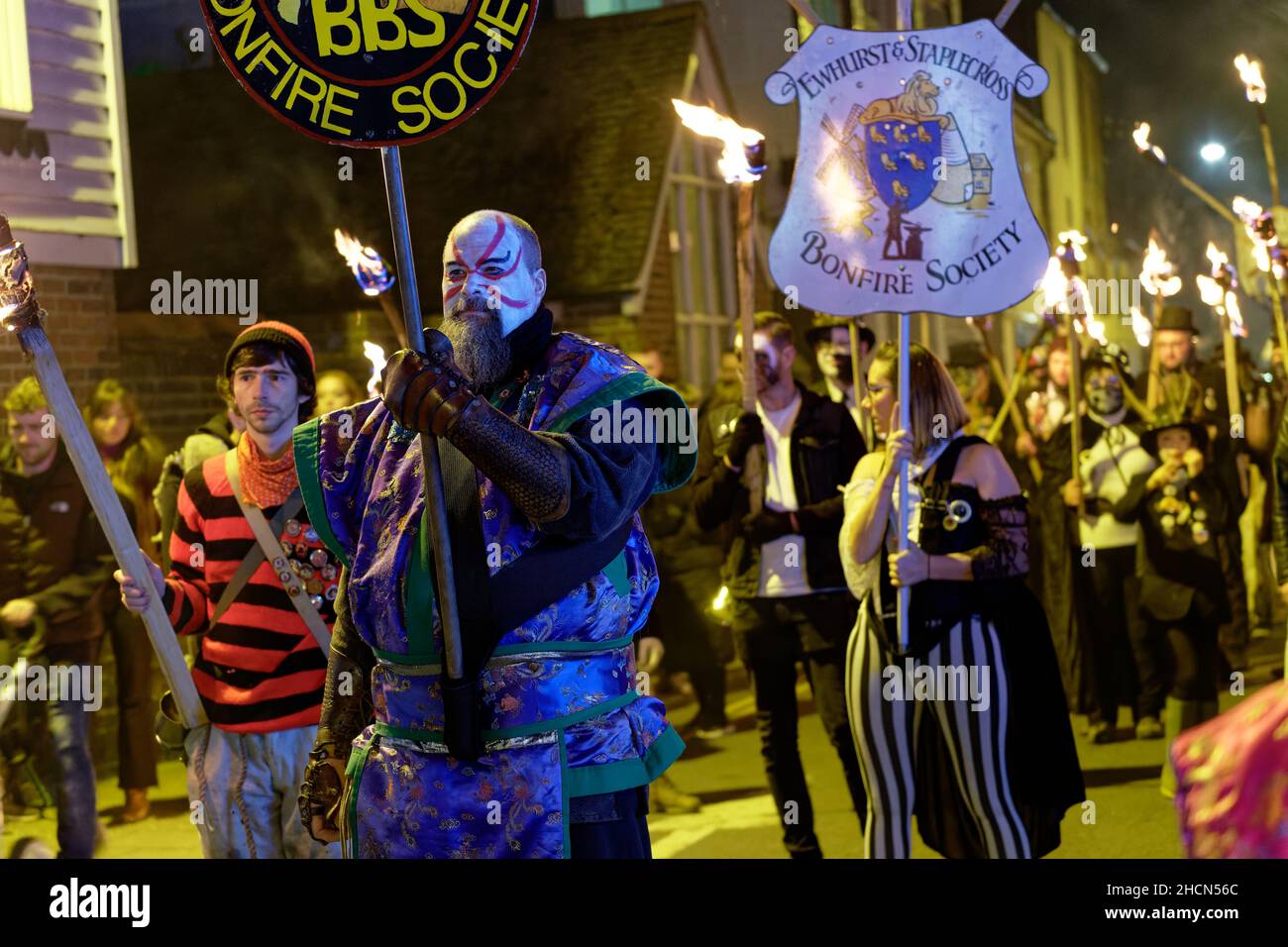 Rye Bonfire Night Parade November 2021 Stock Photo - Alamy