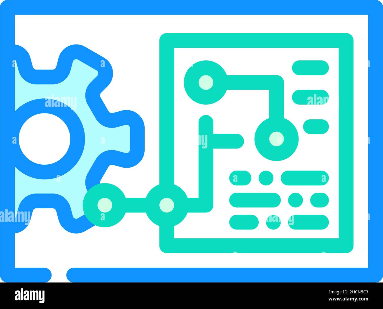 engineering processing color icon vector illustration Stock Vector Image & Art - Alamy