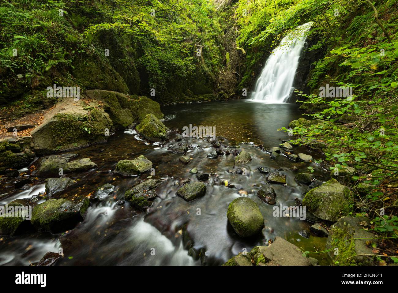 Glenoe waterfall hi-res stock photography and images - Alamy