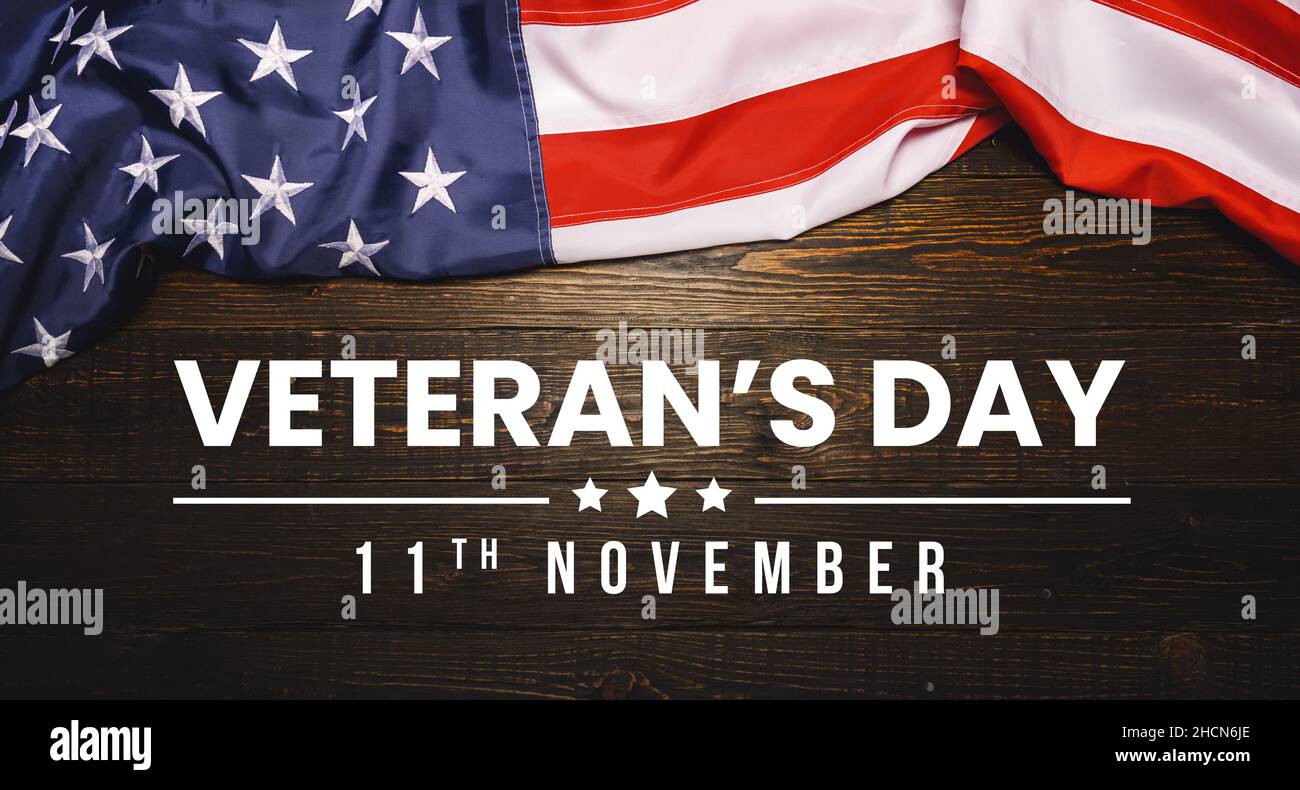 Veterans day. Honoring all who served. November 11 lettering with ...