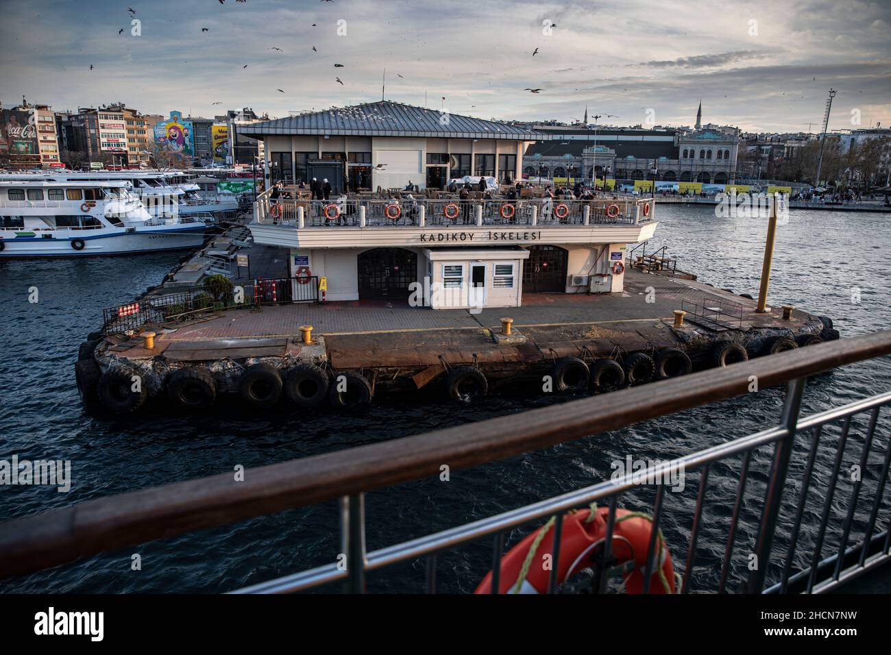 Istanbul, Turkey. 30th Dec, 2021. A view of the city lines ferry ...