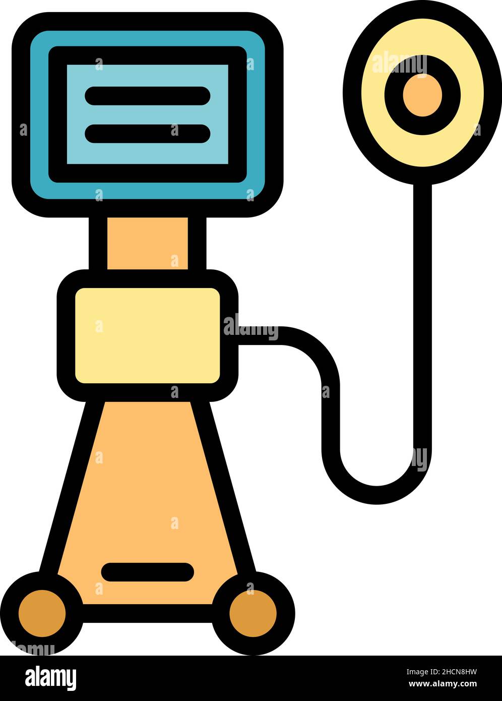 Air ventilator medical machine icon. Outline air ventilator medical ...